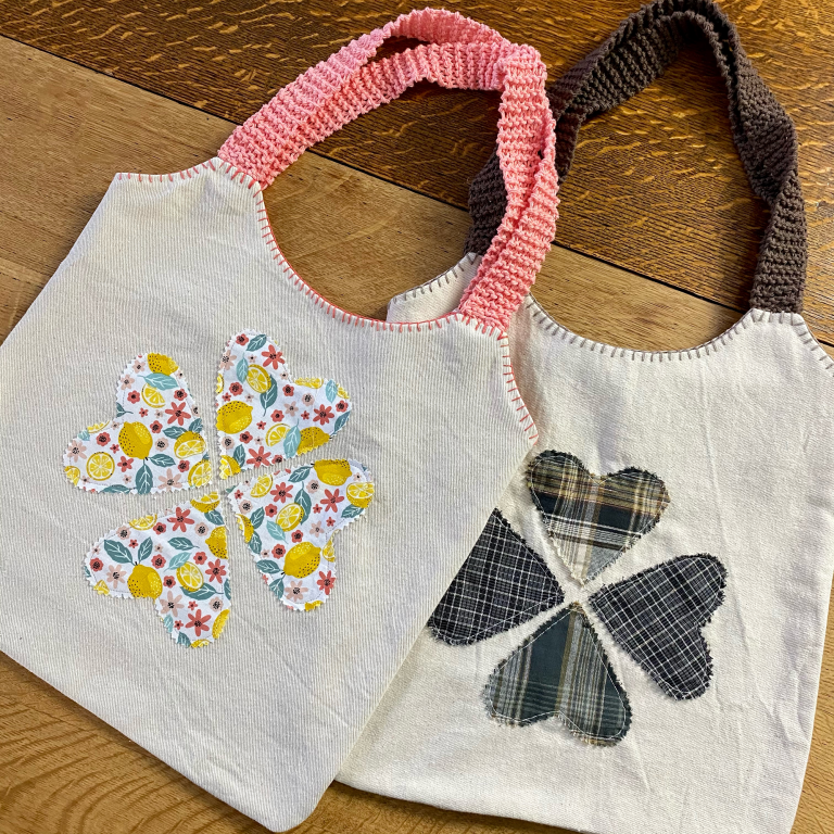 Shamrock Tote Sewing Pattern - The Yarny Way